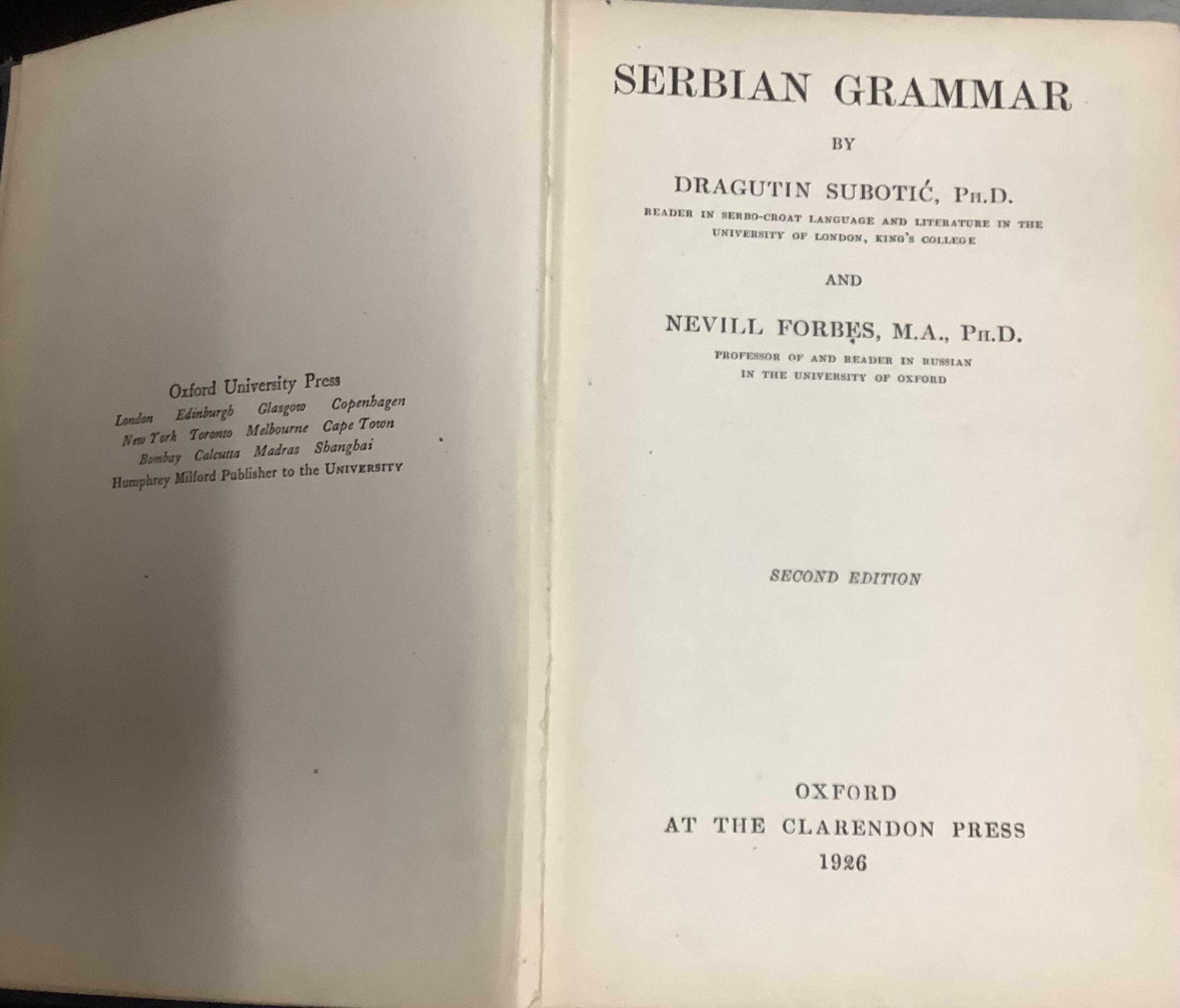 Serbian Grammar - SAPES